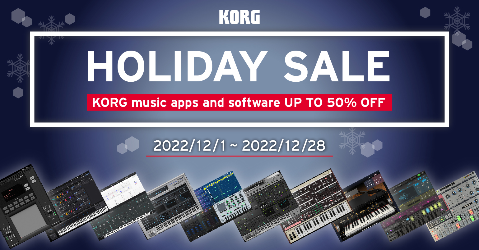Noticias | Holiday Sale: ¡Rebajas de hasta el 50% en apps y software KORG! | KORG (Argentina)
