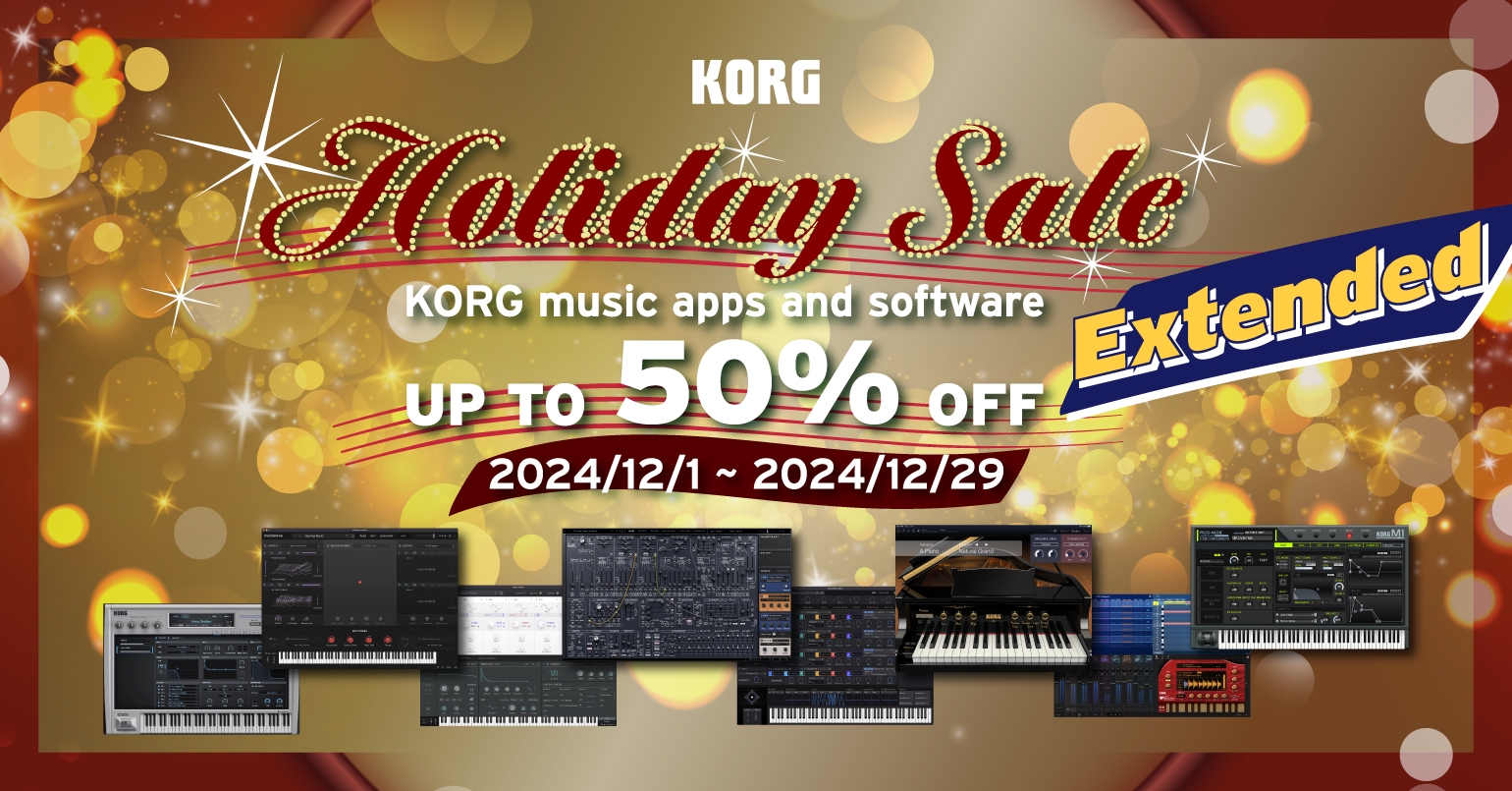 News | Last chance! HOLIDAY SALE Extended: KORG music apps & software ...