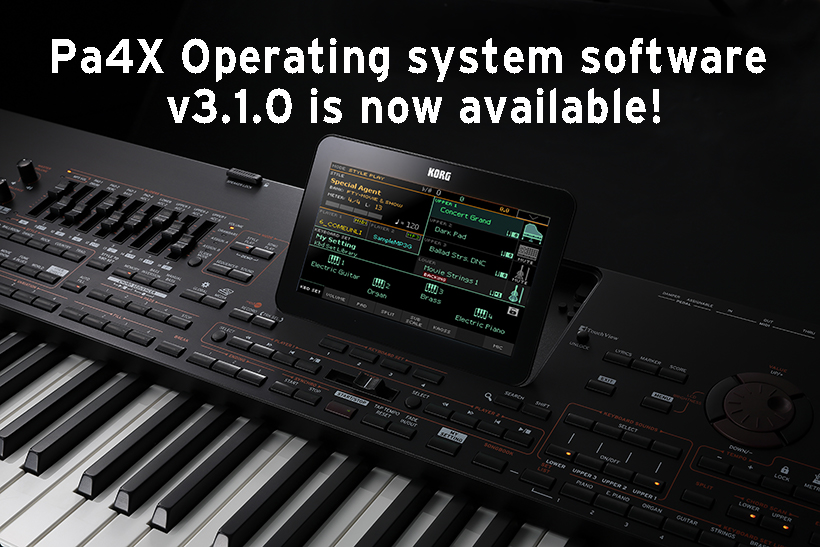 News | Updates - Pa4X, Pa4X Oriental Operating system software v3.1.0 ...