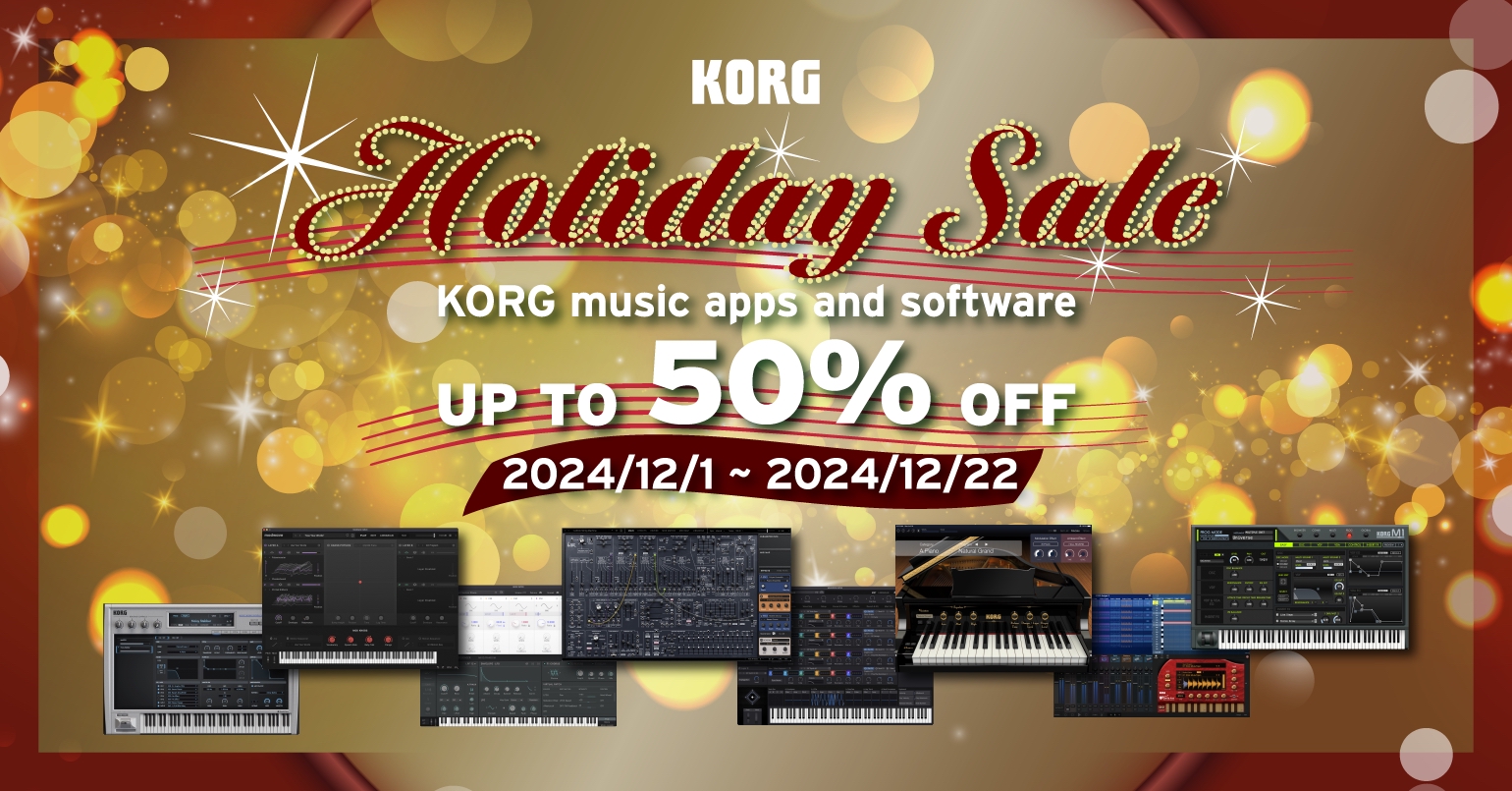 News | HOLIDAY SALE: KORG music apps & software - Up to 50% OFF Sale ...