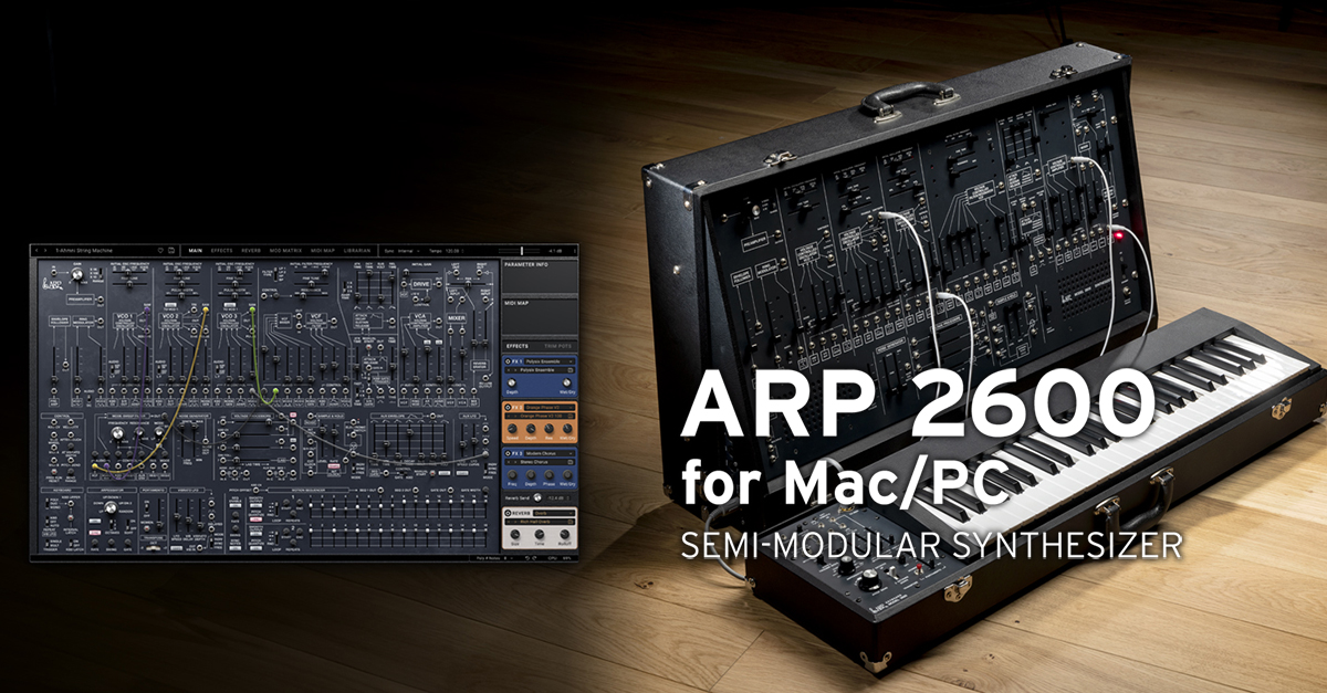 ARP 2600 for Mac/PC - SEMI-MODULAR SYNTHESIZER | KORG (U.K.)